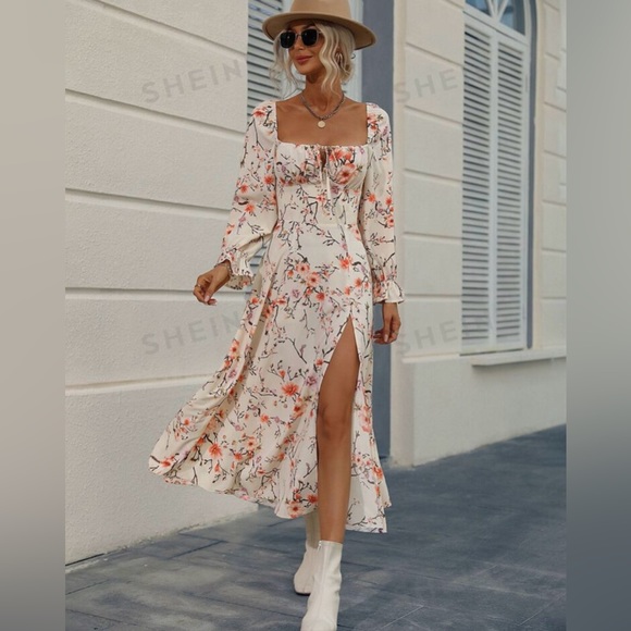 SHEIN | Dresses | Boho Floral Print Dress From Shein | Poshmark